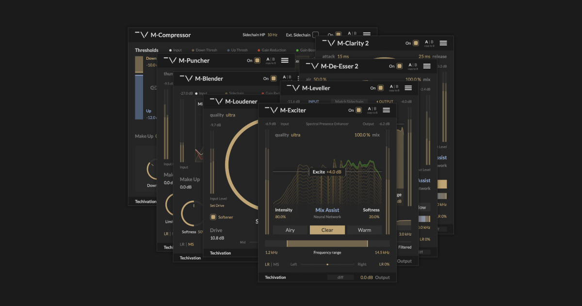 Techivation M-Bundle: All Techivation M-Series Plug-ins